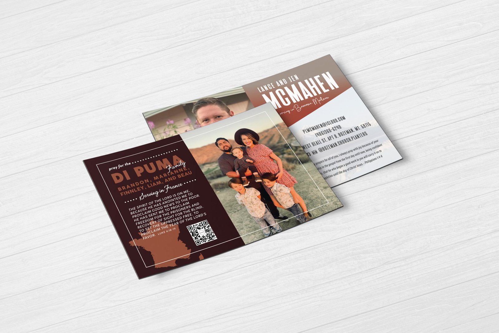 Missionary Prayer Card Designer - Missions Designs